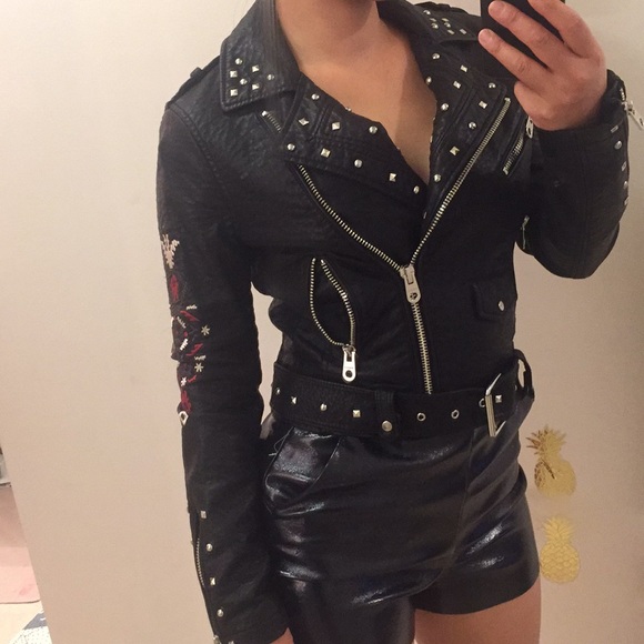 Vigoss | Jackets & Coats | Vigoss Faux Leather Jacket Xs | Poshmark